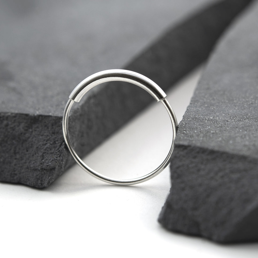 Unique special ring in silver - Bridge ring N12 ethically made by AgJc ...