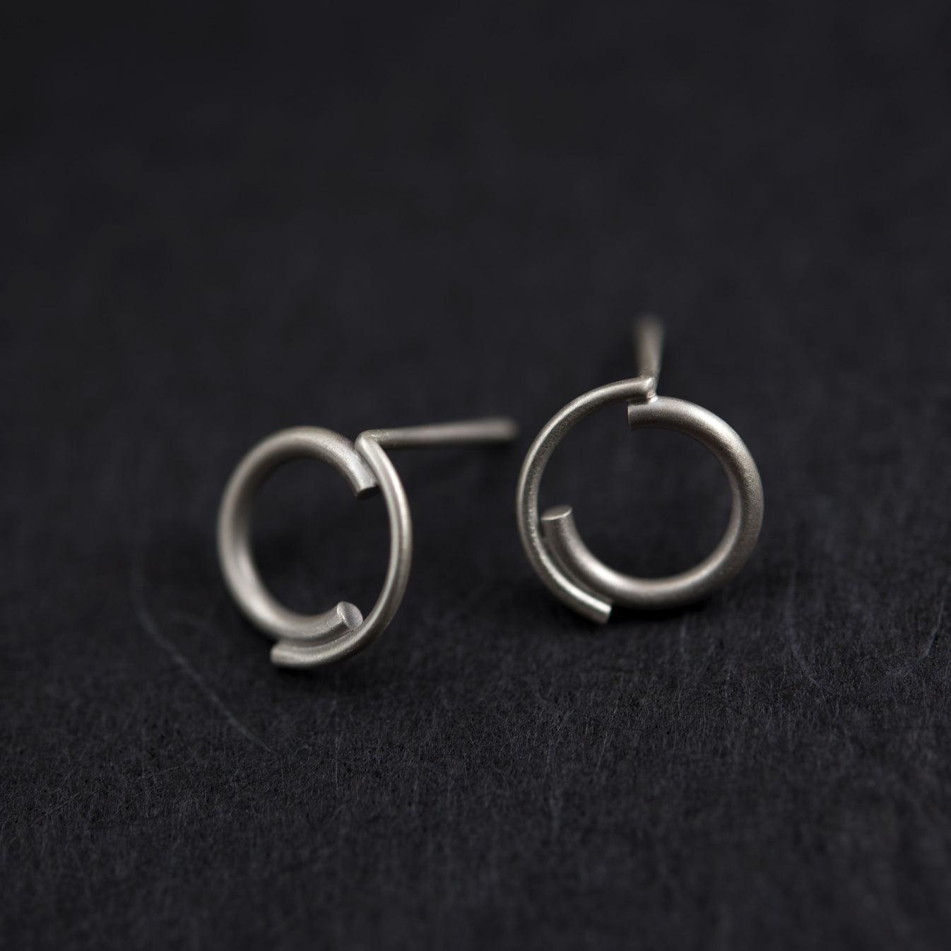Concentric circles studs N°1 – AgJc