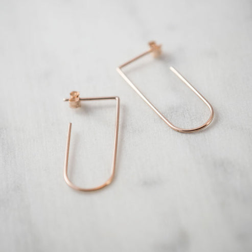 Minimalist line pendants N°5 in silver or rose gold – AgJc